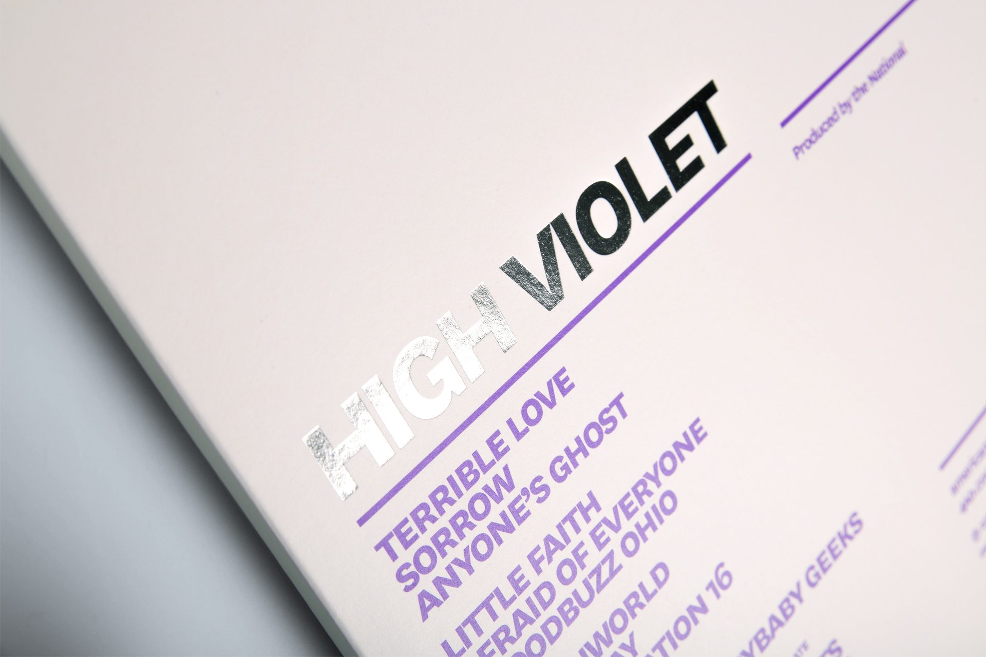 High Violet: Triple Gatefold with Inkspot Vinyl - optimal media